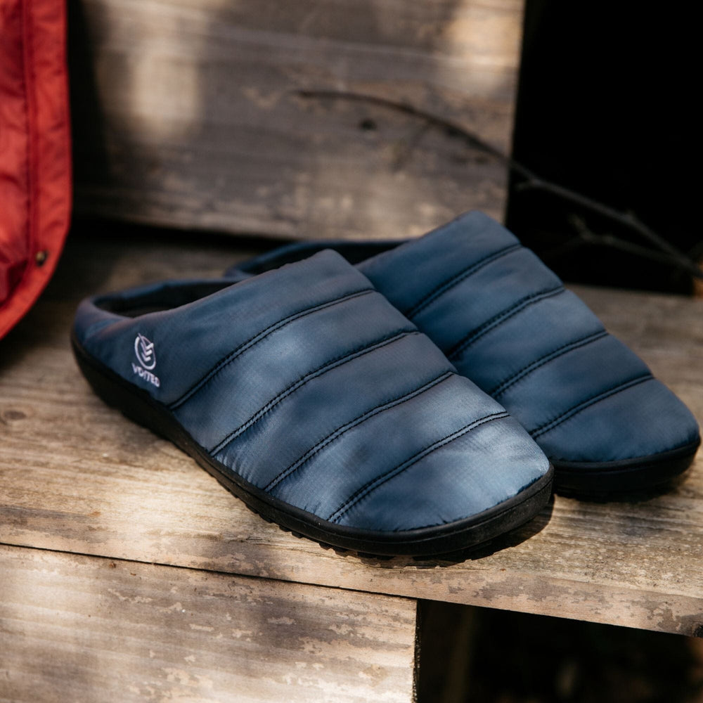 VOITED Packable Travel Slippers for cosy Adventures - Ocean Navy ...