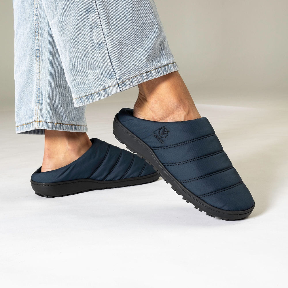 VOITED Packable Travel Slippers for cosy Adventures - Ocean Navy ...